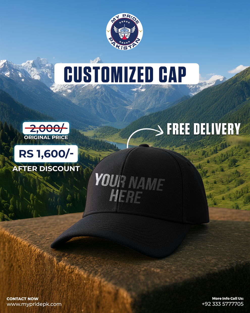 Customised Caps – My Pride